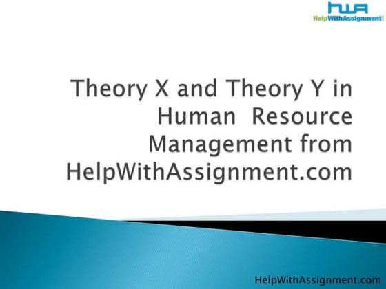 Mcgregor Theory X And Y Ppt