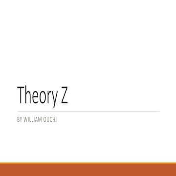 Theory z | PPTX