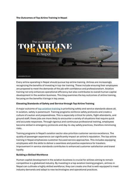 Soft Skill Training in the Aviation Sector.pdf | Air Travel | Travel Type