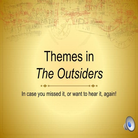 The outsiders | PPTX