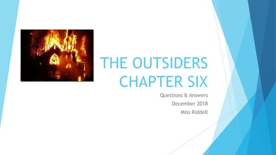 Outsiders chapter 5 vocabulary slideshare | PPTX