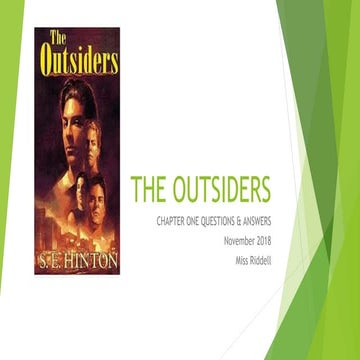 The Outsiders Chapter One | PPTX