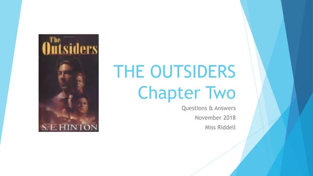 The outsiders lis5340 | PPTX