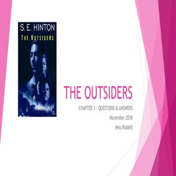 The Outsiders Chapter 3 | PPTX