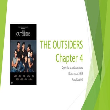 The Outsiders Chapter 4 | PPTX