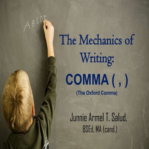 The Oxford Comma | PPTX