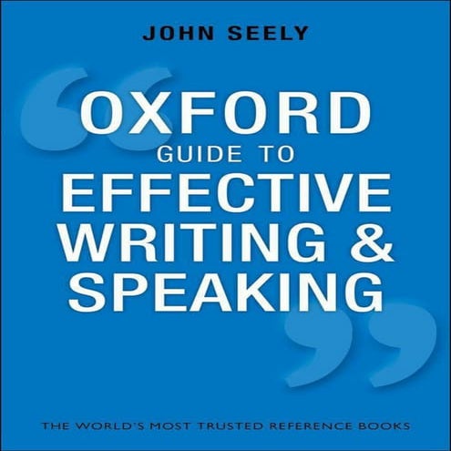 The Oxford Guide to Effective Writing and Speaking.pdf | Internet for ...