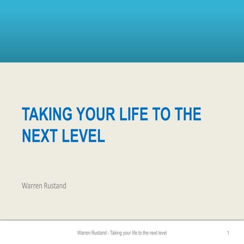 THEPAC2014 - Warren Rustand - Next Level Presentation | PPT