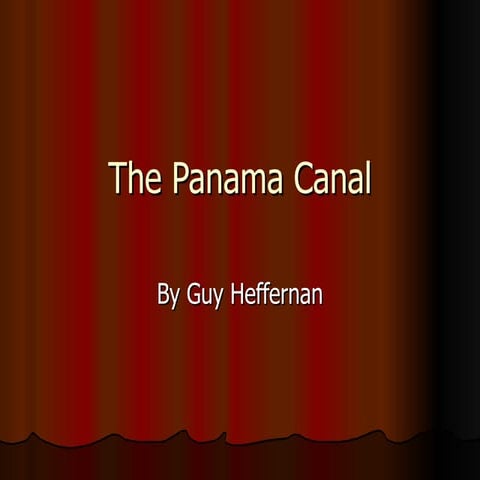 The panama canal | PPT