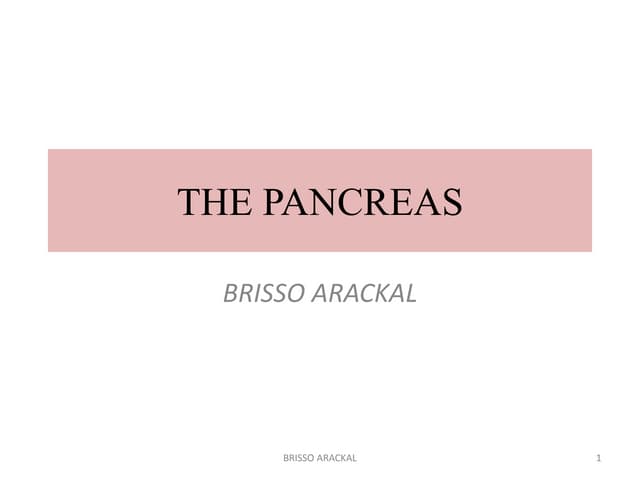 Histological structure of pancreas | PPTX
