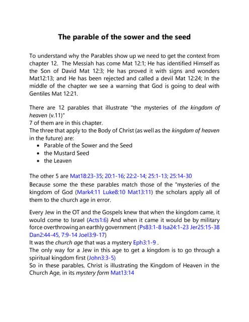 Parable of the Sower | PPT