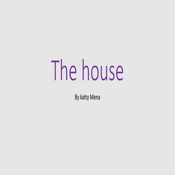 The parts of the house and furniture | PPTX