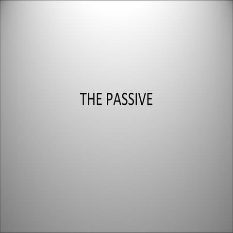 The passive | PPT