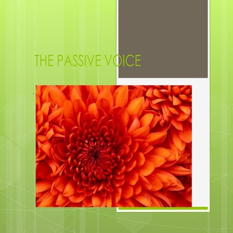 The passive voice | PPTX