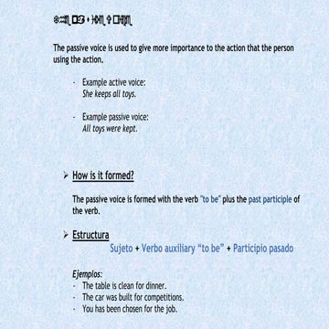 passive voice presentation , slides explanation | PPT