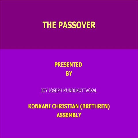 THE PASSOVER | PPT