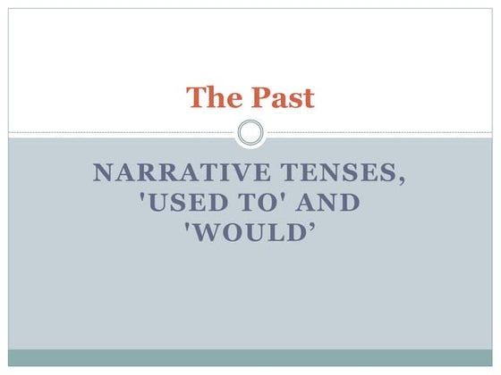 Simple past tense vs | PPT