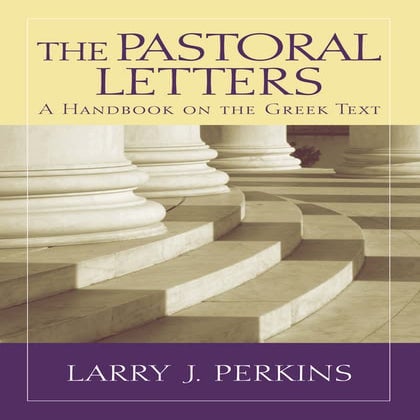 The Pastoral Letters A Handbook 👎👎Please check the description for the ...