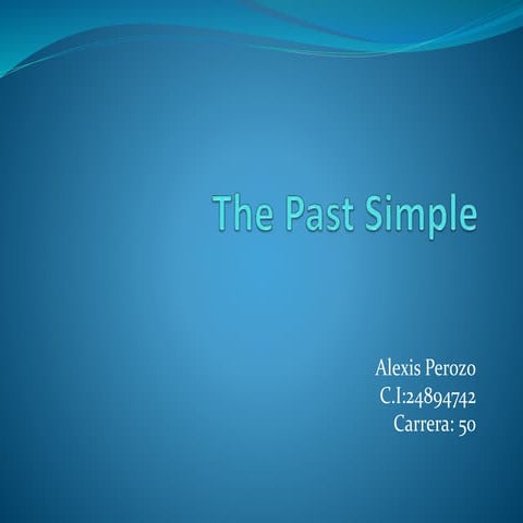 The past simple | PPTX