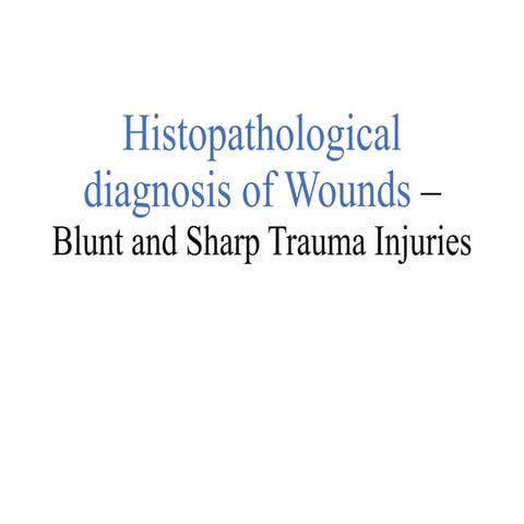 Wounds in forensic medicine | PPT