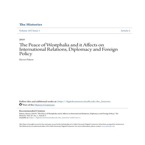 The Peace of Westphalia and it Affects on International Relations.pdf