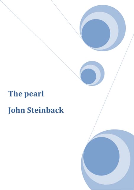 The pearl by John Steinbeck (about the book, author, characters and ...