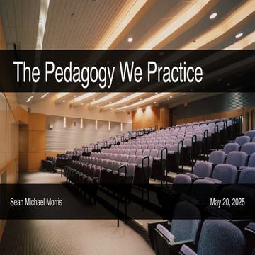 The Pedagogy We Practice: Best Practices for Critical Instructional ...