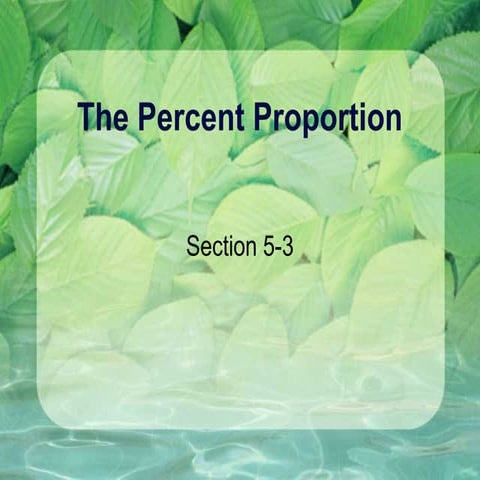 The Percent Proportion algebra Glenceo.pptx