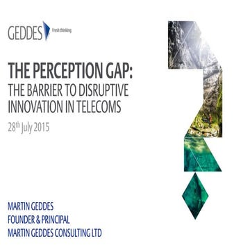 The perception gap: the barrier to disruptive innovation in telecoms | PDF