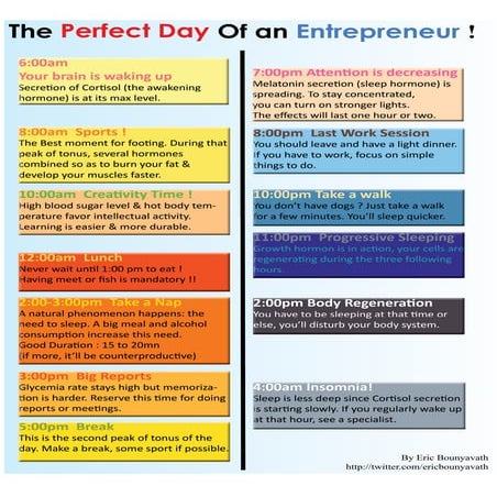 The Perfect Day Of An Entrepreneur