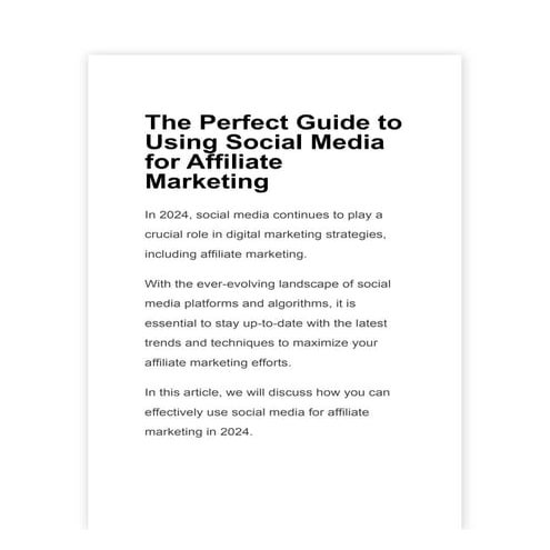 The Perfect Guide to Using Social Media for Affiliate Marketing.pdf