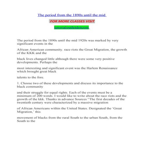 The Red Summer 1919 | PPT