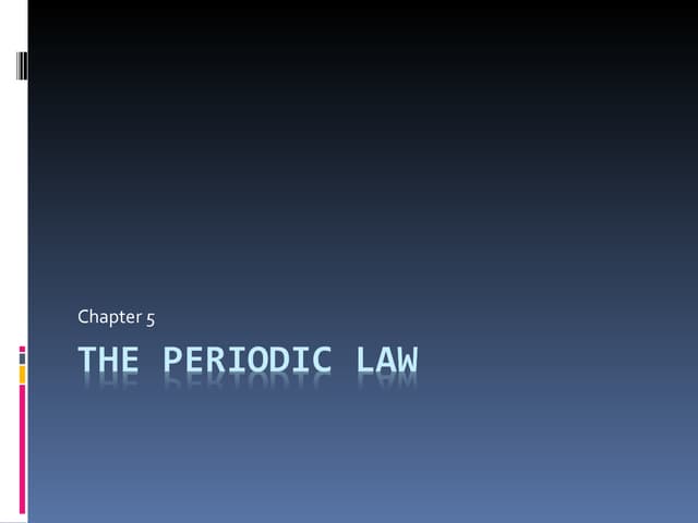 Classification of elements and periodicity in properties class 11th chapter 3 (ncert) | PPTX