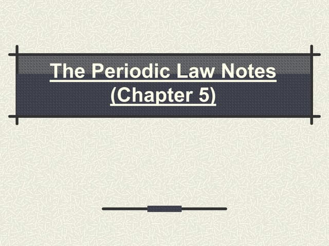 Classification of elements and periodicity in properties class 11th ...