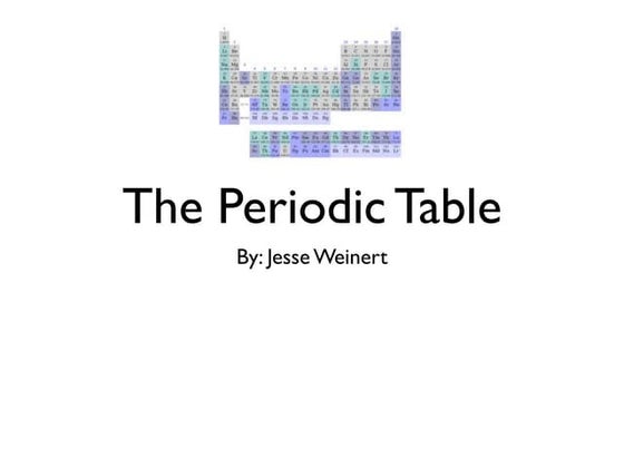 Cody gibson periodic table | PPT