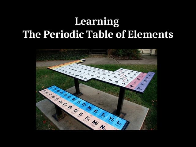 The Periodic Table Full Introduction And Explanation Ppt