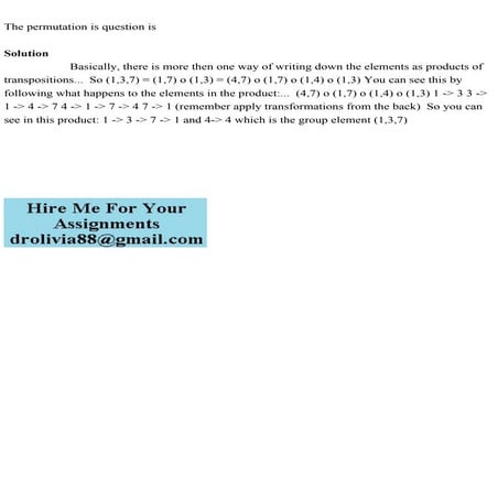 The Permutation Is Question Issolution Basicpdf