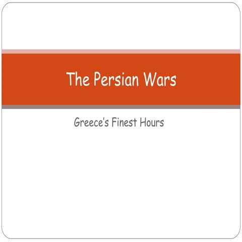 The persian wars | PPT