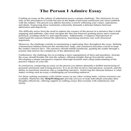 The Person I Admire Essay.pdf
