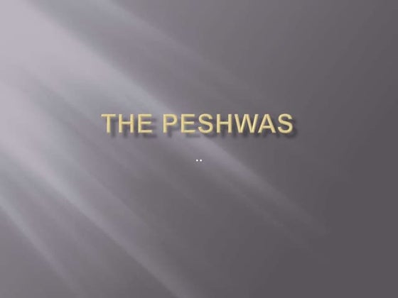 Peshwas Project pptx | PPTX | Hinduism | Religion & Spirituality