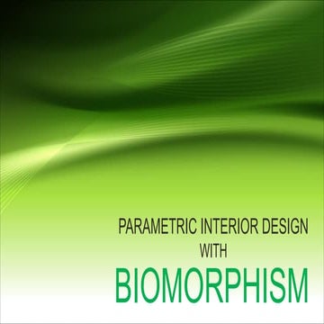 Parametric Interior Design with Biomorphism | PDF