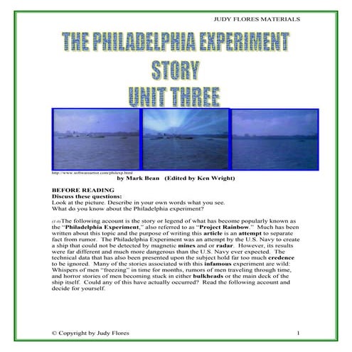 The philadelphia experiment | PDF