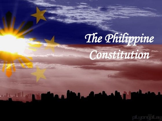 Introduction to Philippine Constitution 1987 | PPTX