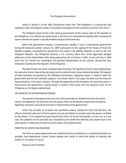 3 branches of the Philippine government | PPTX