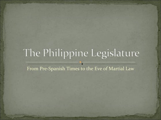 Legislative branch ph | PPT