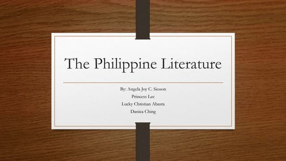 21st Century Literature From The Philippines_Week 5-Regional Literature ...