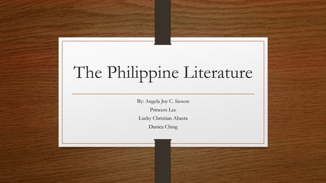 Philippine Forms of Poetry | PPTX