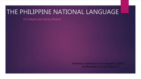 History of Modern Philippine Linguistics and Filipino Linguists and ...