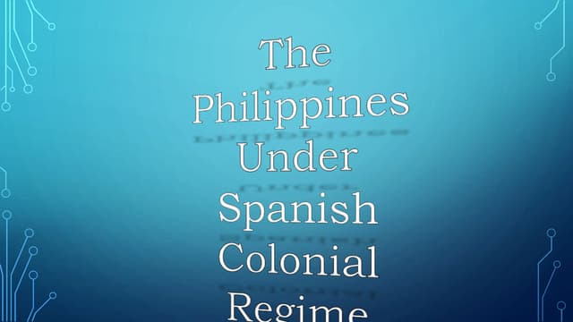 Spanish Colonization in the Philippines | PPTX