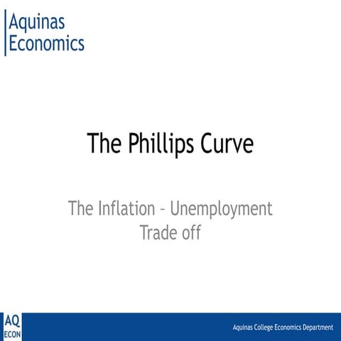 The Phillips Curve | PPTX | Economy | Business and Finance